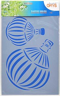 Plastični šablon 20x30cm - baloni
