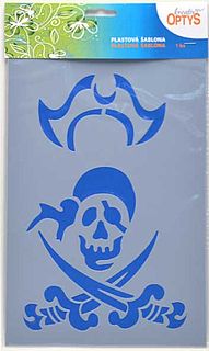 Plastični šablon 20x30cm - pirati