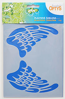 Plastični šablon 15x20cm - anđeoska krila 1