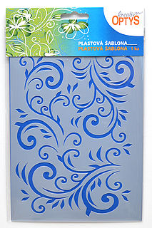 Plastični šablon 15x20cm - filigranski oornamenti