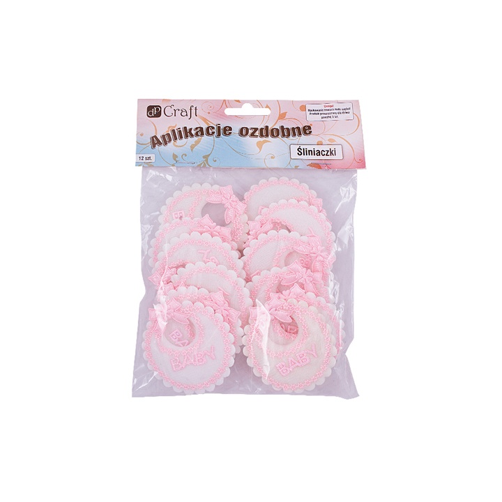 Dekorativni dodaci portikle roze / 12 komada