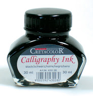CRETACOLOR kaligrafski tuš crni 30ml
