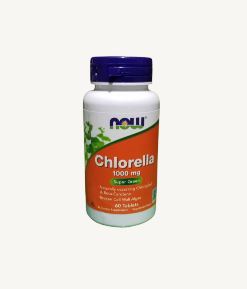 Now Chlorella 1000mg 60 kapsula