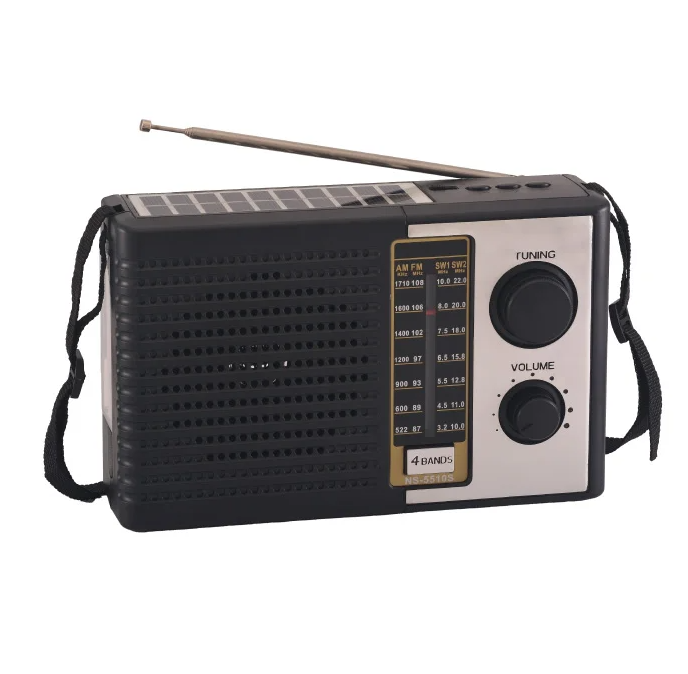 SOLARNI PRENOSNI BLUETOOTH TRANZISTOR (RADIO) FM|AW|SW|BT|USB| TF-SOLAR NS-5510S USB MICRO SD USB-C(PUNJENJE) 1200MAH