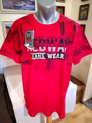 Kvalitetna muska pamucna majica Redway 3XL Crvena