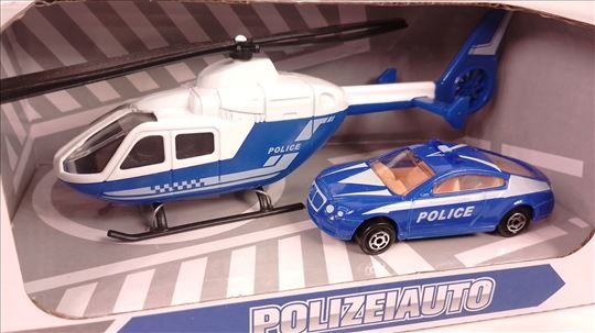 Policijski set: Helikopter i Automobil