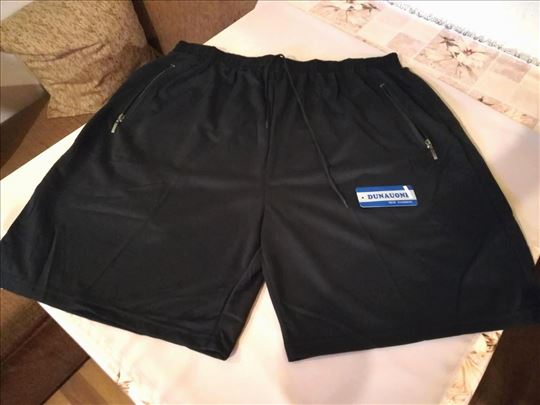 Kvalitetne muške pamučne bermude Fashion crne 4XL