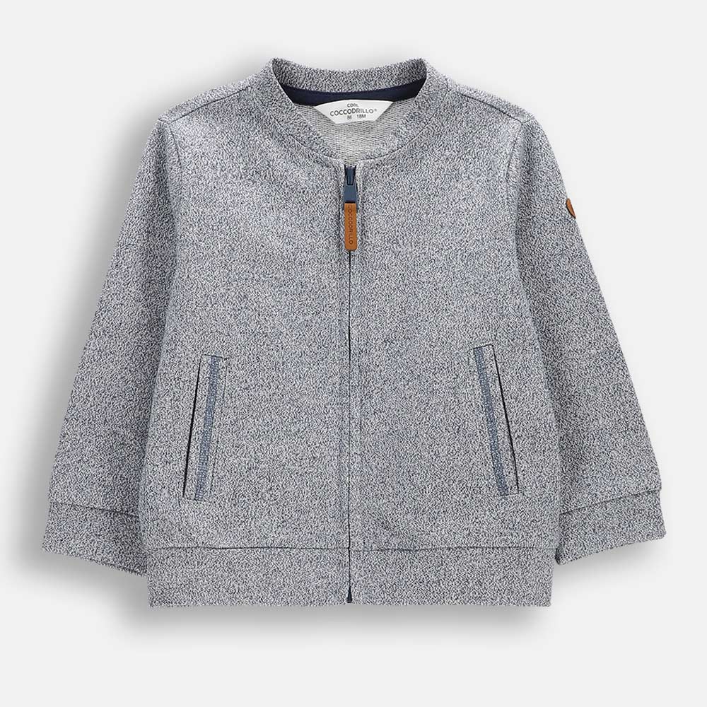 COCCODRILLO MORE FUN BOY NEWBORN plavi zip duks