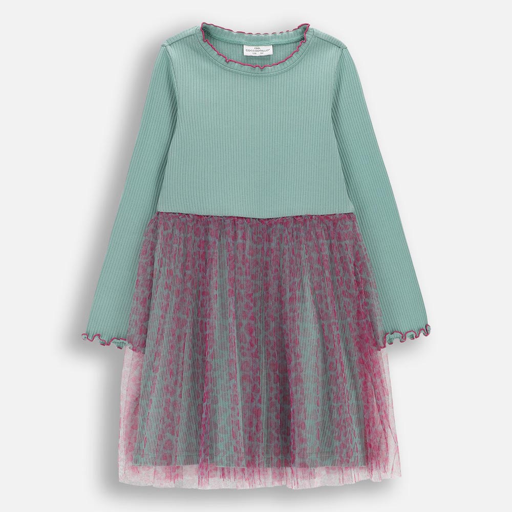 COCCODRILLO REBEL SKATER GIRL KIDS mint haljina sa tilom