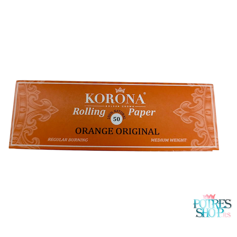 KORONA PAPIRICI ZA MOTANJE ORANGE NATURAL