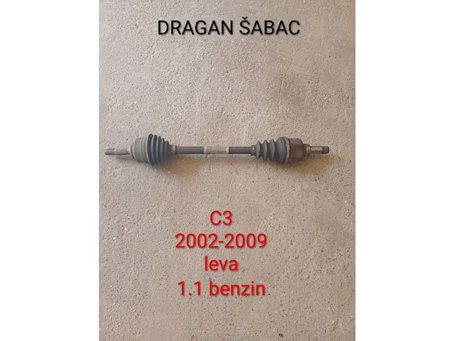 CITROEN C3 poluosovina leva 1.1 benzin 2001-09