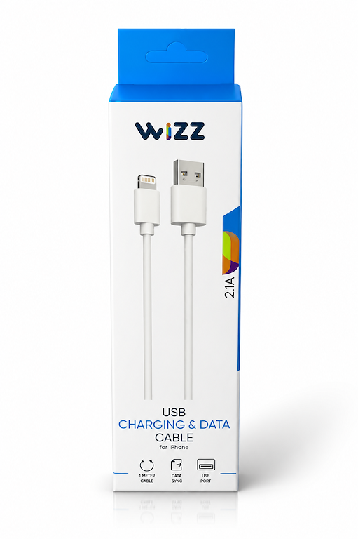 Usb Fast Kabal WIZZ 2.1A iPhone Lightning beli