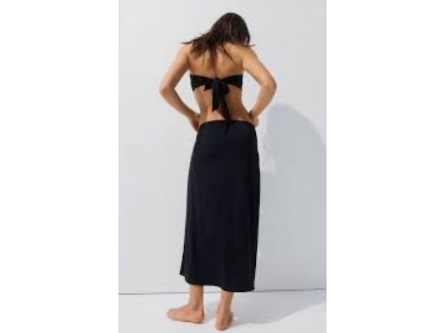 CALZEDONIA COBEY Crni Maksi Pareo / Suknja za plažu - S