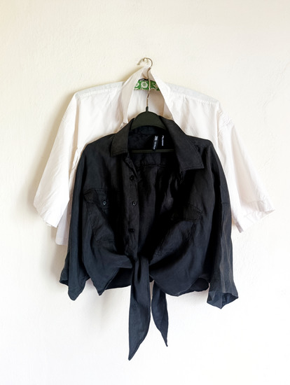 Zara crop kosulje-(liocel/pamuk)