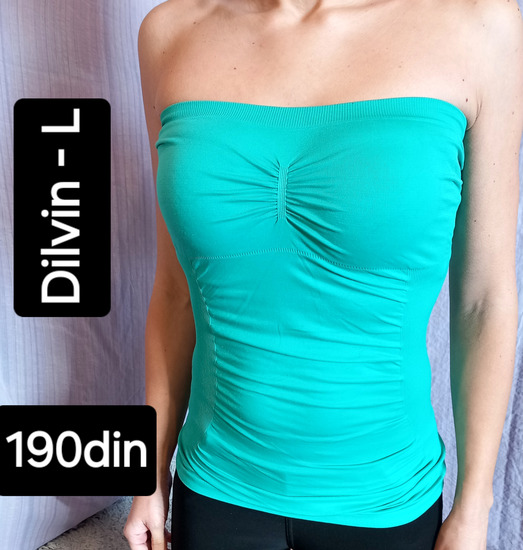 Dilvin ženski top majica tirkizni L/40