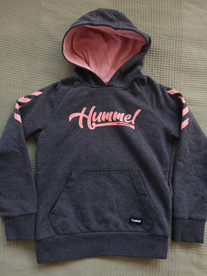 Hummel tamno sivi duks sa kapuljacom, 116-122