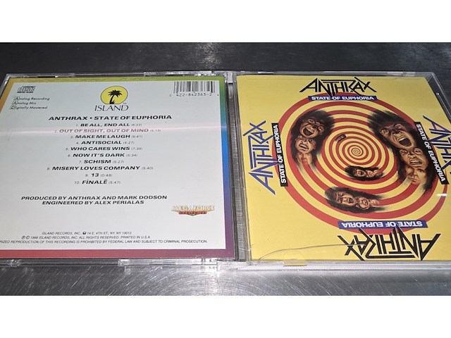 Anthrax - State of euphoria , ORIGINAL