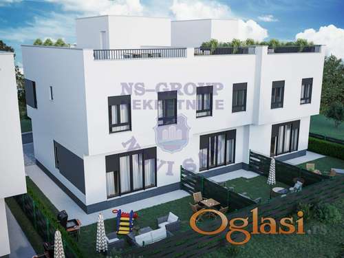 Veternik, 80m2 gratis dvoriste 60m2 , krovna terasa 45m2 065/448-4648
