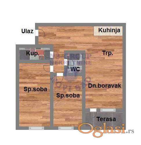 Trosoban stan na Telepu, 70m2