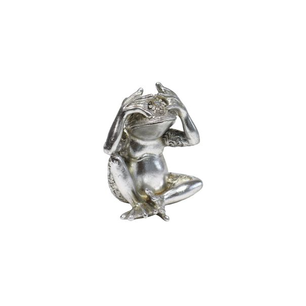 SIGMA Figura Žaba 15cm LH-140, srebrna