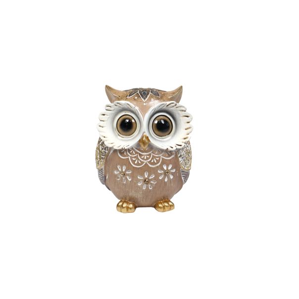 SIGMA Figura Sova 14cm LH-969, braon