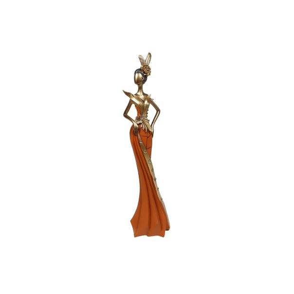 SIGMA Figura Devojka 36cm 36cm LH-119, crvena/zlatna