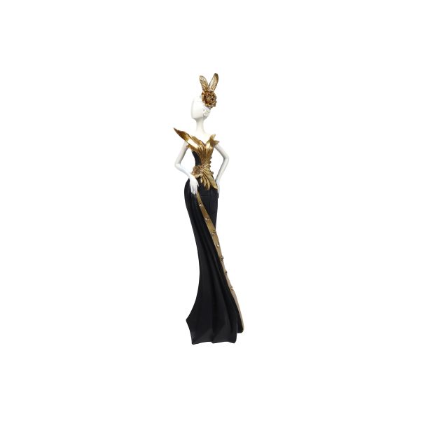 SIGMA Figura Devojka 36cm LH-126, crna/zlatna