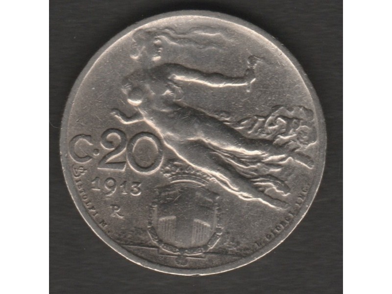 20 Centesimi - 1913 - Italy, Italija