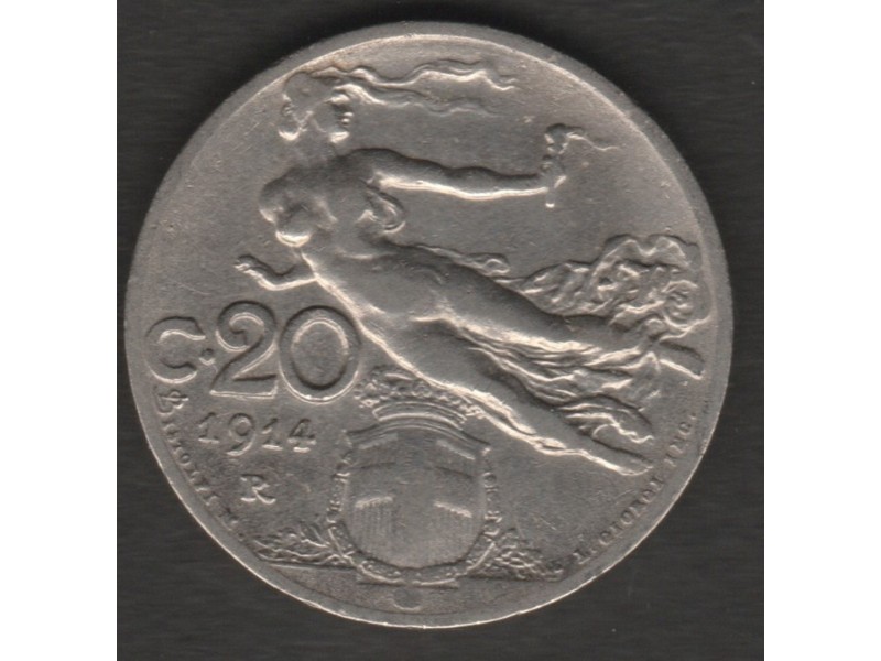 20 Centesimi - 1914 - Italy, Italija