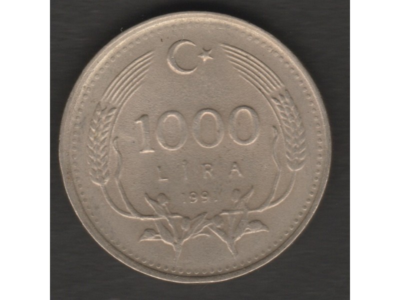 1000 Lira - 1991 - Turska