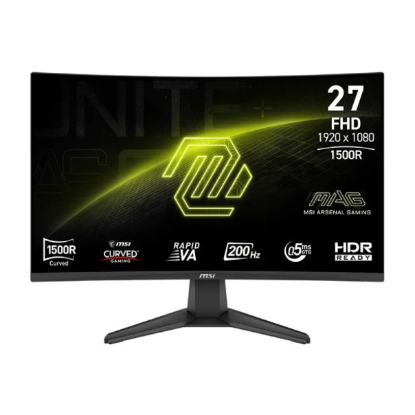 MSI 27 inča MAG 276CF E20 FHD 1920x1080 200Hz FreeSync Premium zakrivljeni gaming monitor