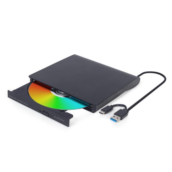 Gembird Eksterni USB DVD drive USB 3.1 + USB-C | DVD-USB-031 crni