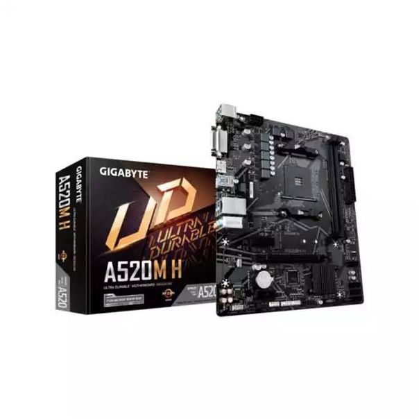 Matična ploča AM4 Gigabyte A520M H RGB DVI/HDMI/M.2