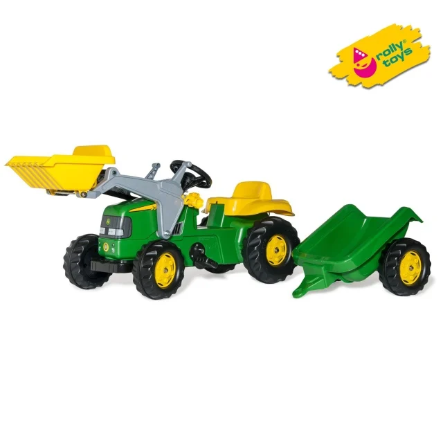 Traktor Rolly Kid John Deere utovarivač sa prikolicom 023110
