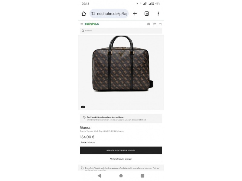 elegantna GUESS torba pogodan i da se nosi svaki dan