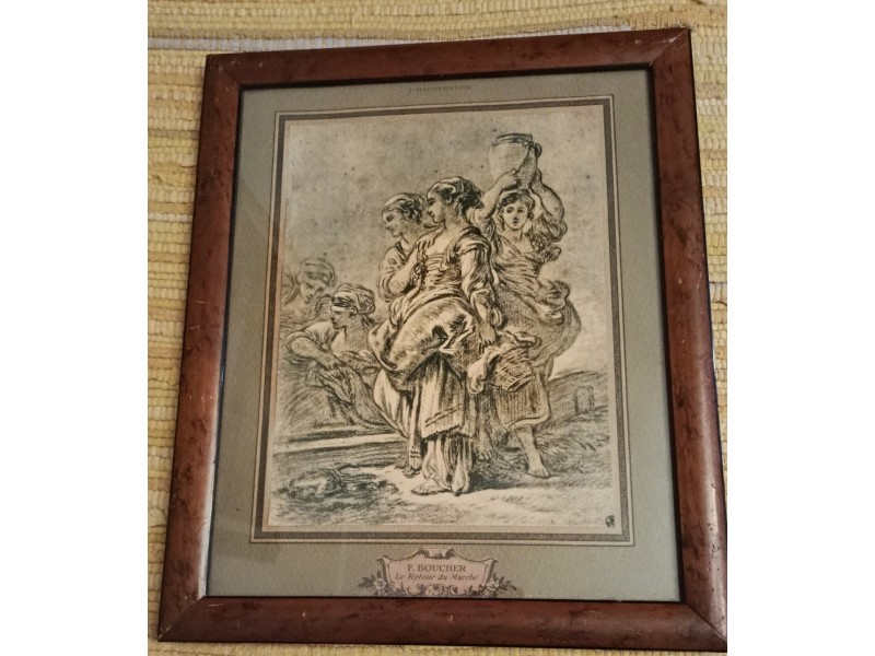 F. Boucher:"Водоноше", сериографија са почетка ХХ века