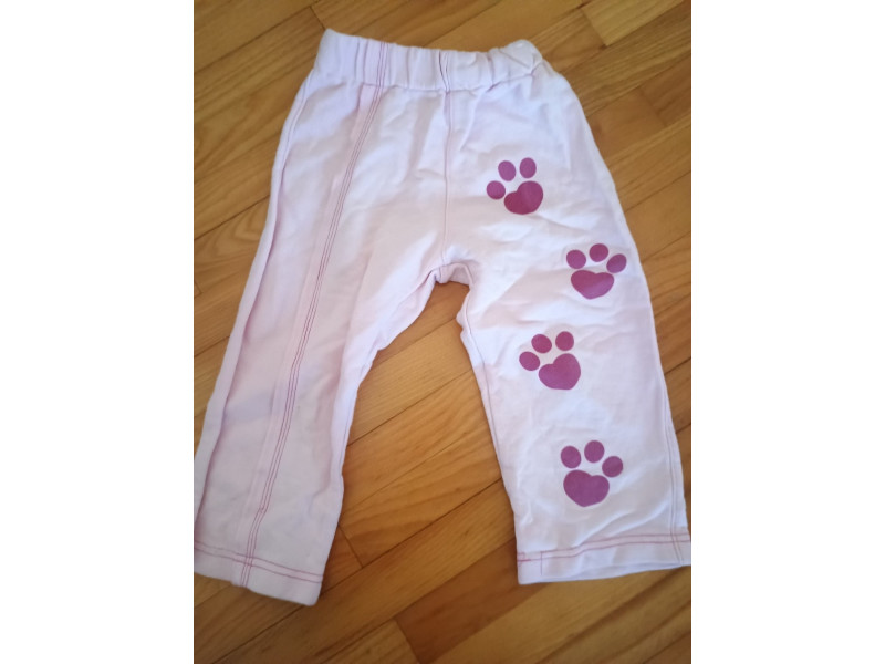 PAMUCNE PANTALONE TRENERKA 80---9-12 meseci