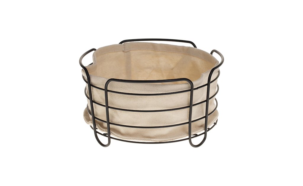 Korpa za hleb Bistro 25x10cm crna