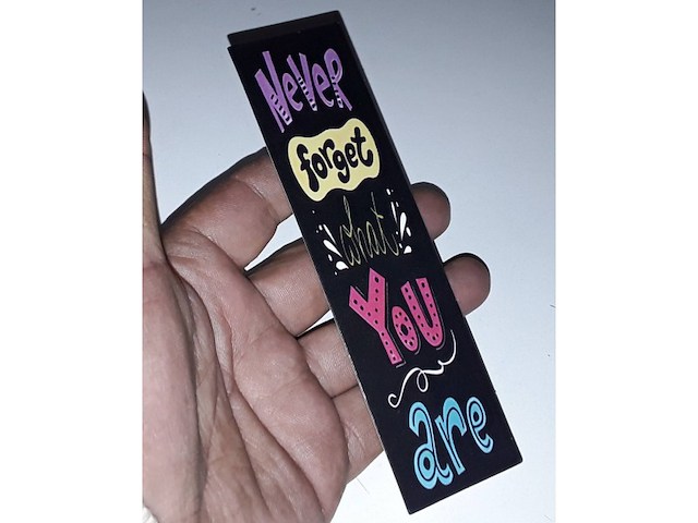 Obeleživač stranica, Bookmarker. 15 x 4 cm.