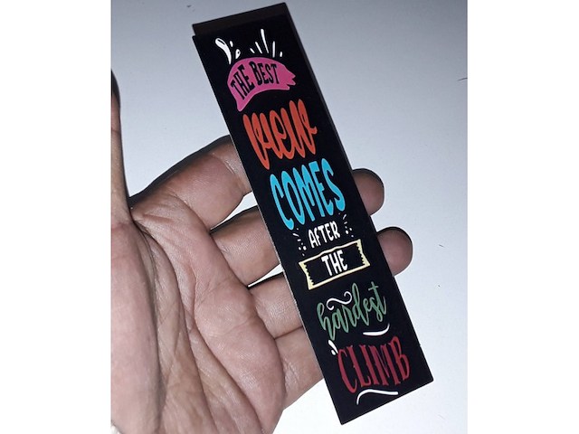 Obeleživač stranica, Bookmarker. 15 x 4 cm.