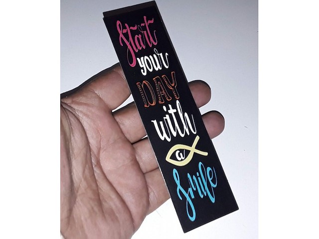 Obeleživač stranica, Bookmarker. 15 x 4 cm.
