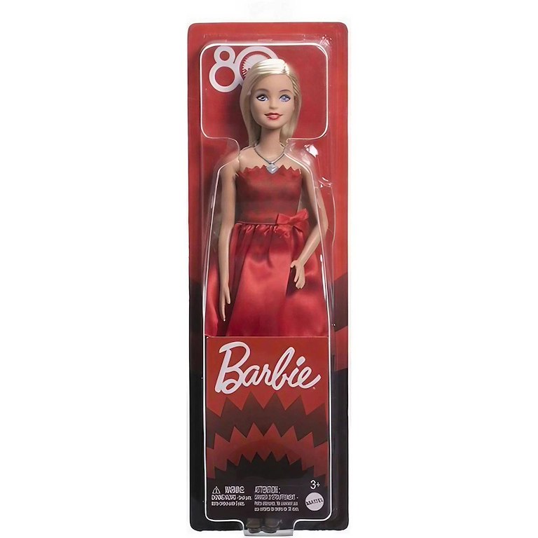 BARBIE LUTKA 80TH ANNIVERSARY RUBY