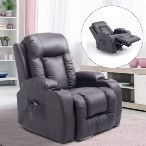 Relaks fotelja sa rotacijom od 360° Hudson 1292 - Black