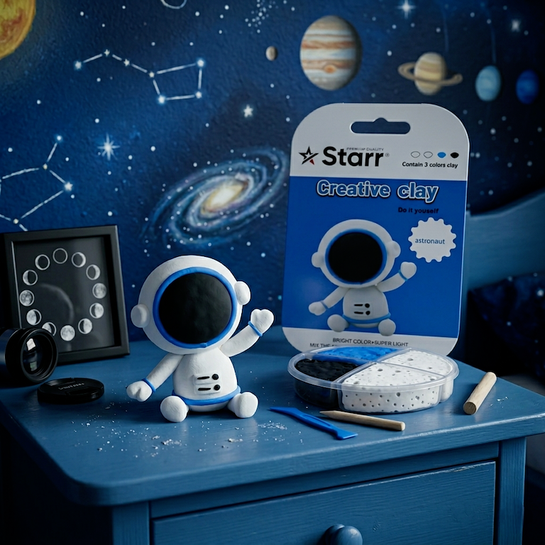 PLASTELIN CLAY SET 4 boje SVEMIRAC 12/1 ctn 144 *AK