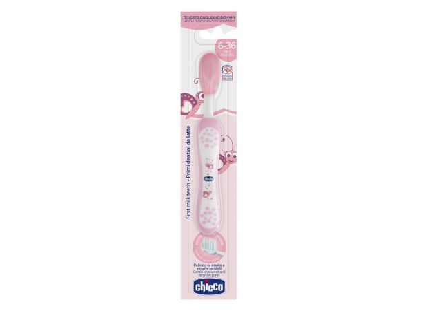CHICCO Četkica za zube Roza 6+meseci 69581
