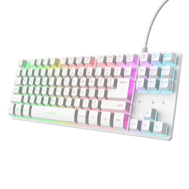 TRUST GXT833 THADO TKL US White Tastatura