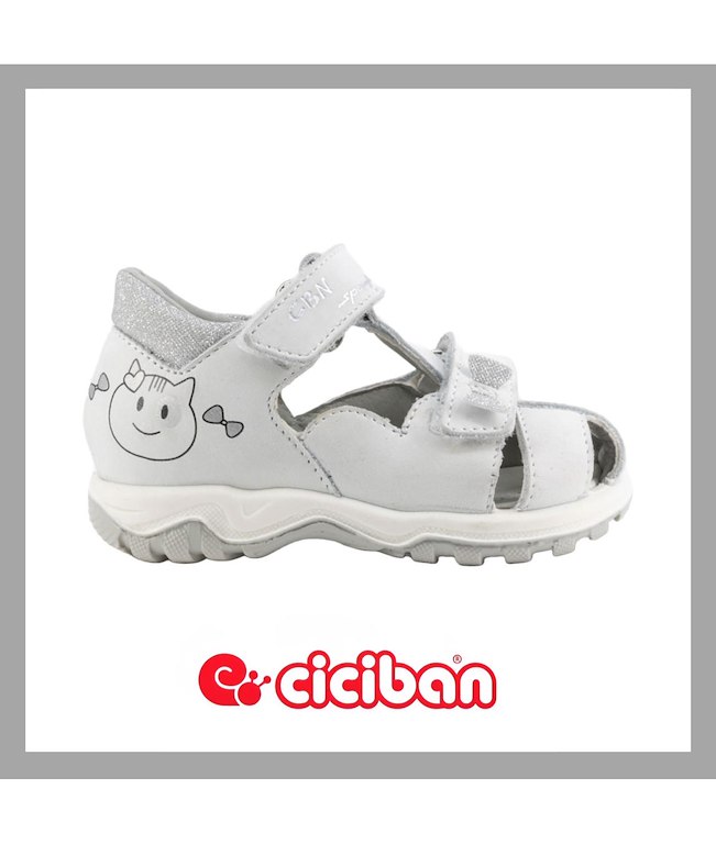 CICIBAN DEČIJE POLUSANDALE - TEDDY / WHITE