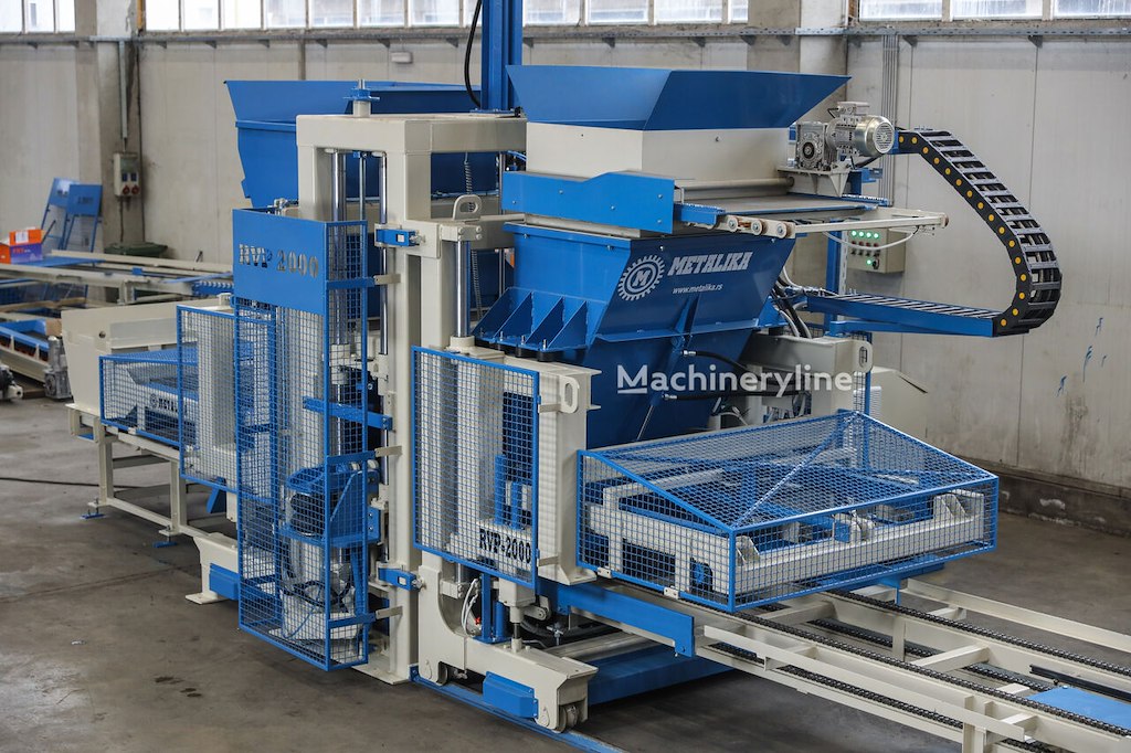 Nova Metalika RVP-2000 Automatic concrete block machine oprema za proizvodnju betonskih blokova