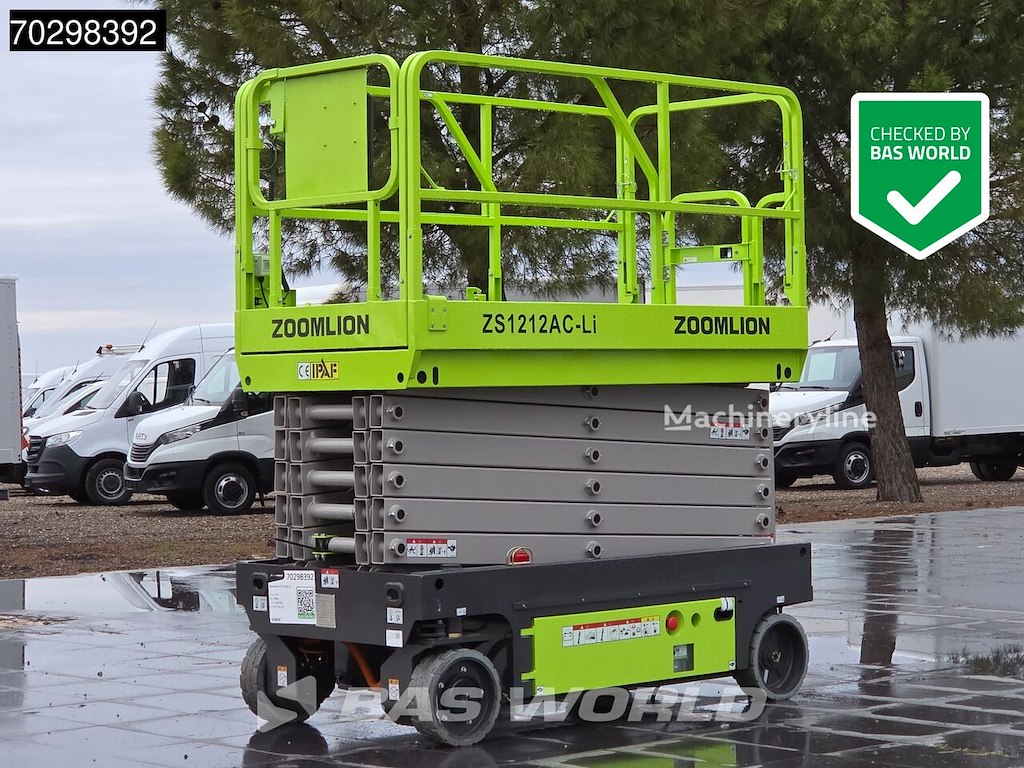 Nova Zoomlion ZS1212AC-Li 12 M - Garantía de fábrica - Certificado CE makazasta platforma