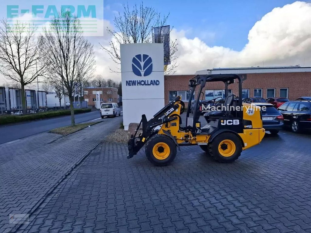 JCB 403 plus agri mit schutzdach multifunkcionalni utovarivač